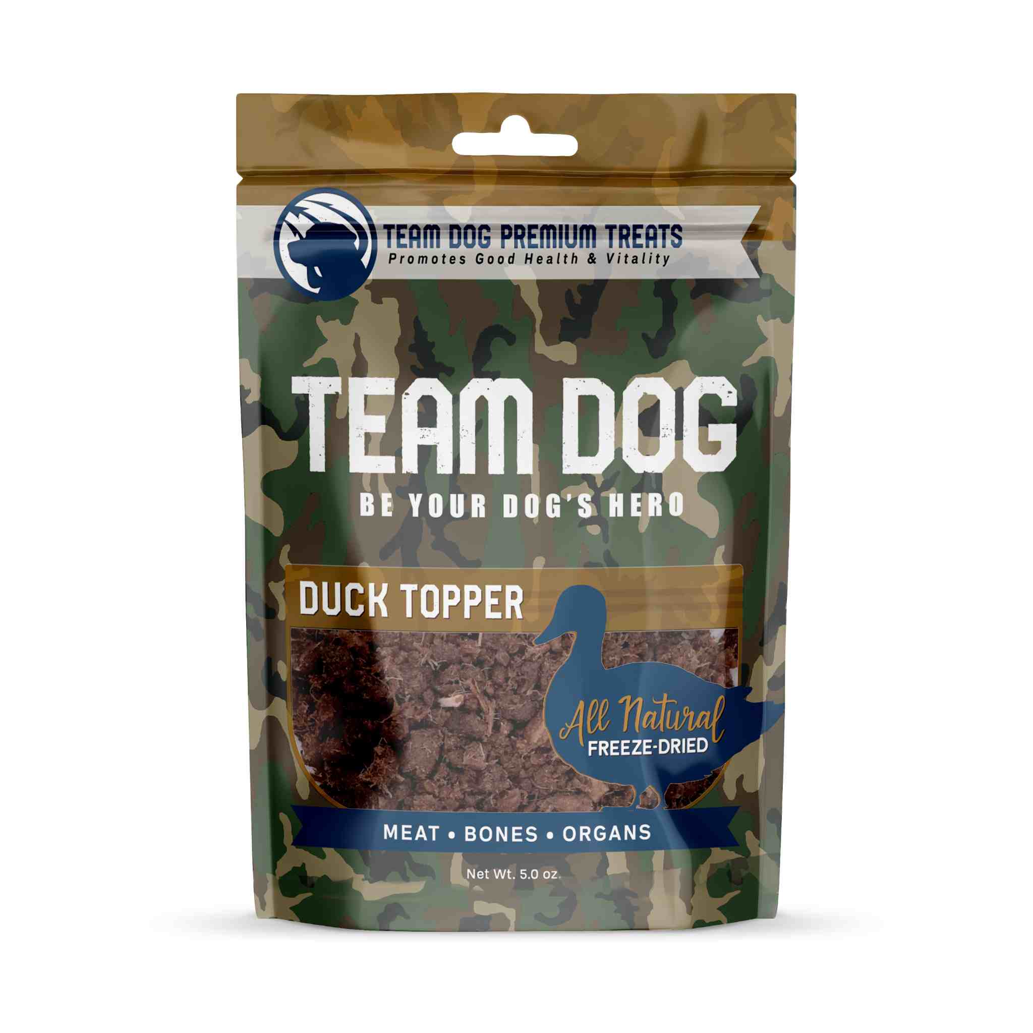 Duck Topper Freeze-Dried Raw, 5 oz – Team Dog